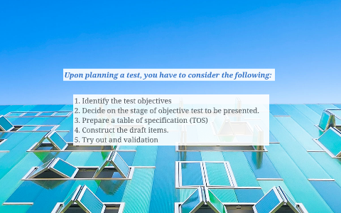 Table of Specification (TOS) by John Paul Mendoza Bautista on Prezi