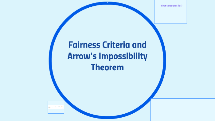 Fairness Criteria and Arrow's Impossibility Theorem by Sarah Chapkowski on Prezi
