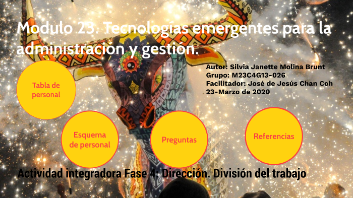 Actividad integradora Fase 4: Dirección. División del trabajo by Janette Molina Brunt on Prezi