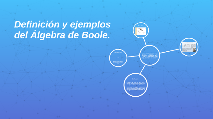 Definición y ejemplos del Álgebra de Boole. by NOREINY SANTIAGO on Prezi