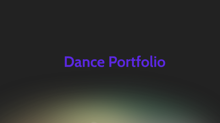 Dance Portfolio by Jonbeth V on Prezi