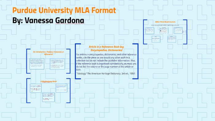 Purdue University MLA Format by vanessa gardona on Prezi