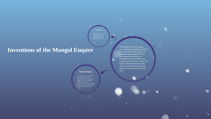 Inventions of the Mongol Empire by Colson Abshire on Prezi