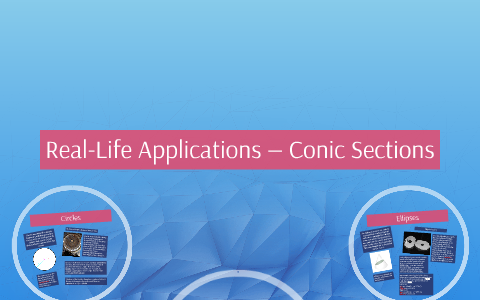 Real-Life Applications — Conic Sections by Daniel Cohn