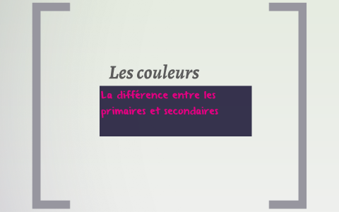 La différence entre les primaires et secondaires by Jean-Claude Hassoun on Prezi