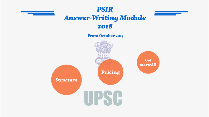 PSIR Writing module by Anurag Pal on Prezi