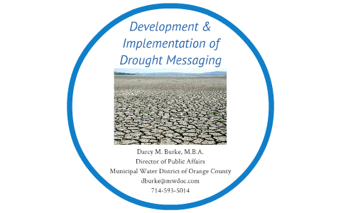 Development & Implementation of Drought-Related Messages by Patrick ...