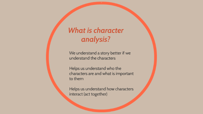 What is character analysis? by Jennifer Archer on Prezi