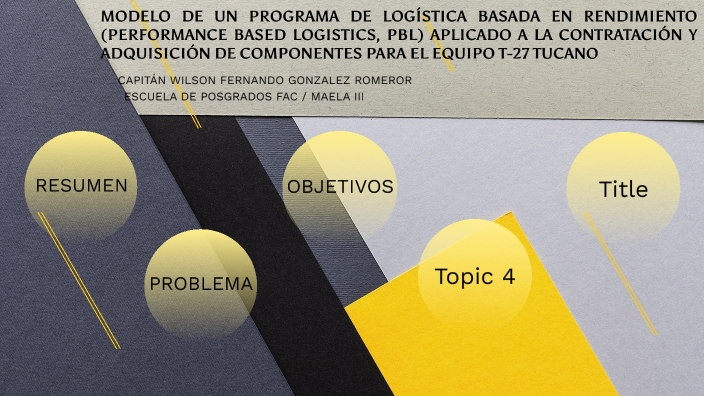MODELO DE UN PROGRAMA DE LOGÍSTICA BASADA EN RENDIMIENTO (PERFORMANCE ...