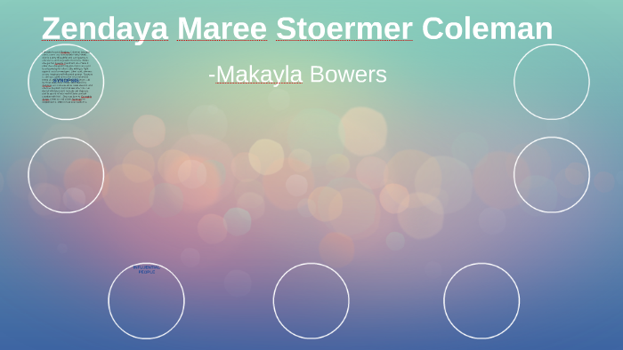 Zendaya Maree Stoermer Coleman by Makayla Bowers