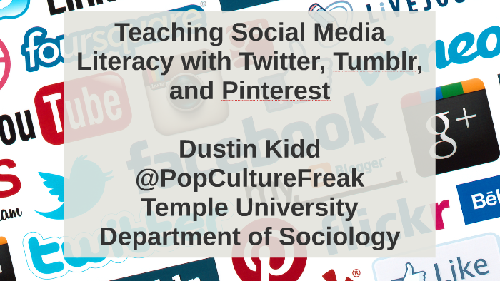 Teaching Social Media Literacy with Twitter, Tumblr, and Pin by Dustin ...