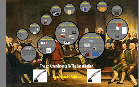 The 27 Amendments To The Constitution by Allyson McGuire on Prezi