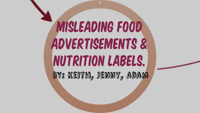 Misleading Food Advertisements & Nutrition Labels. by Adam Saavedra
