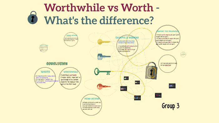 Worthwhile vs Worth - What's the difference? by Jia-yi Lin on Prezi