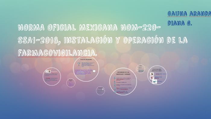 NORMA Oficial Mexicana NOM-220-SSA1-2016, Instalación y oper by Diana G ...