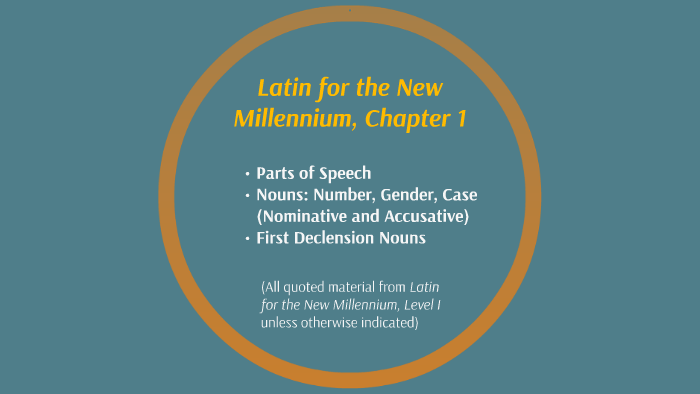 Latin for the New Millennium, Chapter 1 by Alexandra Durham on Prezi