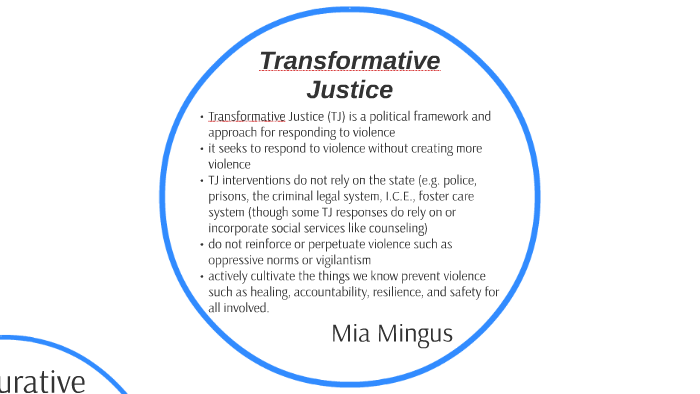 Transformative Justice by Jenna Ciotta on Prezi