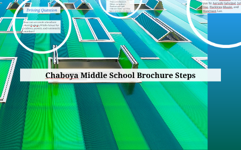 Chaboya Middle School Brochure Steps by Aarushi Sahejpal on Prezi