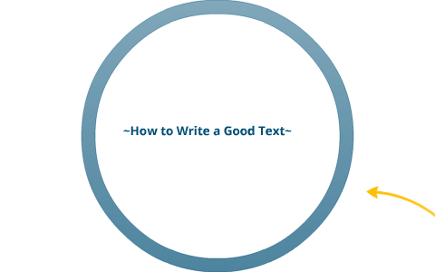 How to Write a Good Text! by Kylie Severson on Prezi