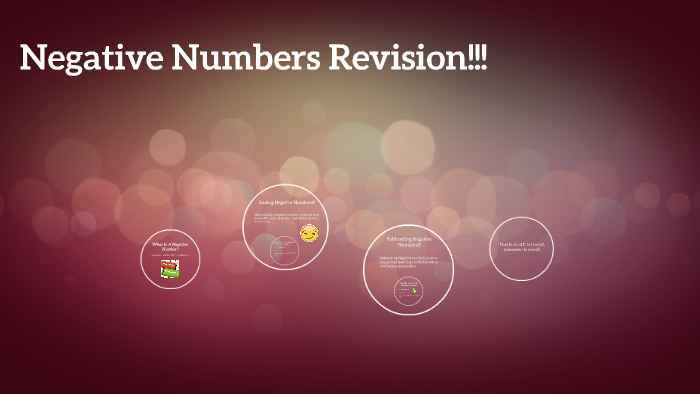 Negative Numbers Revision!!! by saman rehman on Prezi