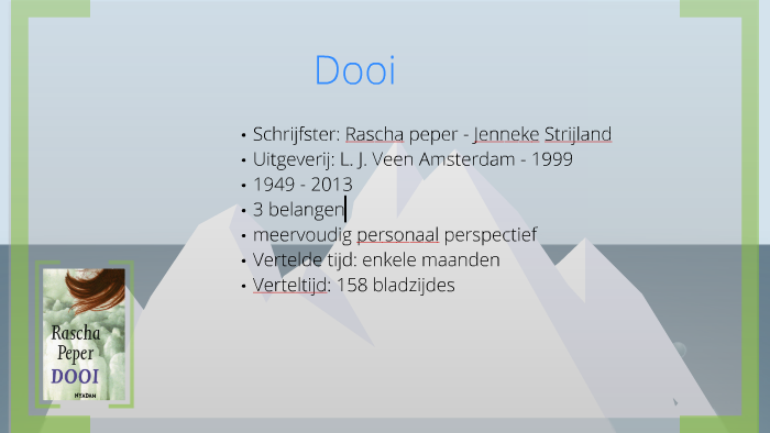 Dooi - Rascha Peper by Joep van Hoorn on Prezi