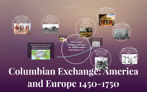 Columbian Exchange: America and Europe 1450- 1750 by Alaina Feister on ...