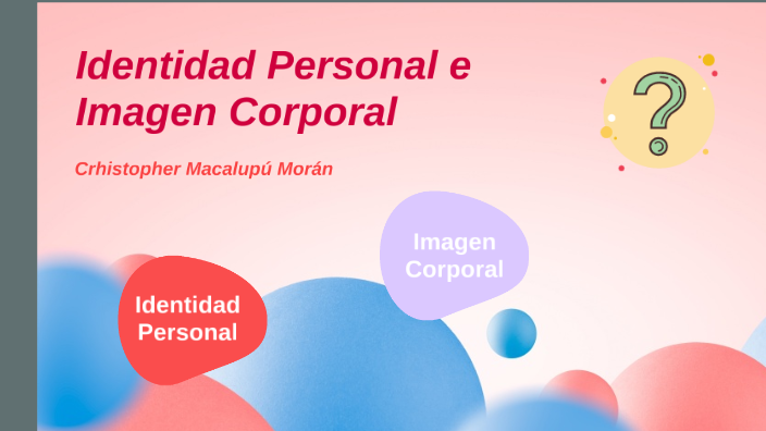 Identidad Personal e Imagen Corporal by Crhistopher Luis Macalupu Moran ...
