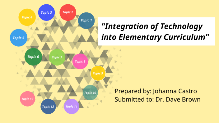 Integration of Technology into Elementary Curriculum by Johanna Castro ...