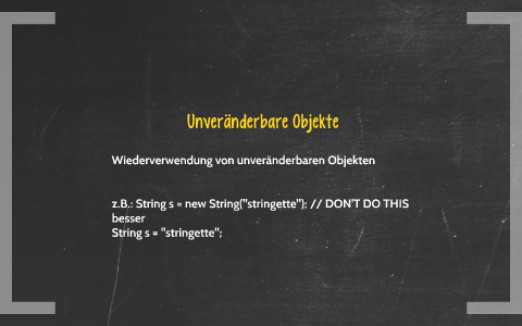 Avoid Creating Unnecessary Objects By Michael Spörk