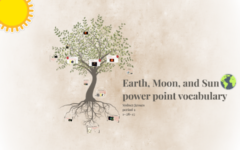Earth, Moon, and Sun power point vocabulary by Sydney J on Prezi