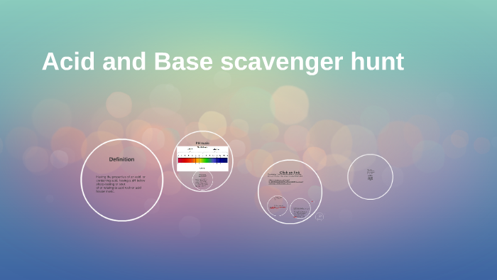 Acid and Base scavenger hunt by brandon rice on Prezi