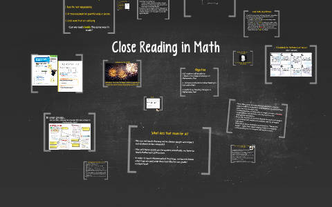 Close Reading in Math by Shannon Reid on Prezi