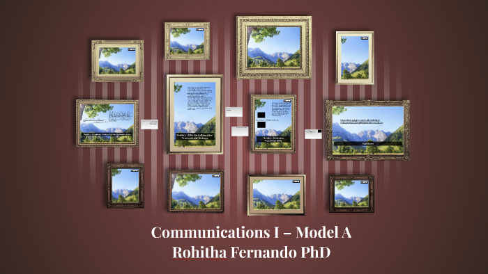Communications I – Model A by Rohitha Fernando on Prezi