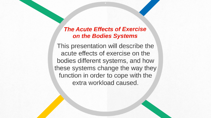 The Acute Effects of Exercise on the Body's Systems by Hugh Harris on Prezi