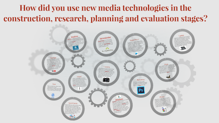 How did you use new media technologies in the construction, by on Prezi