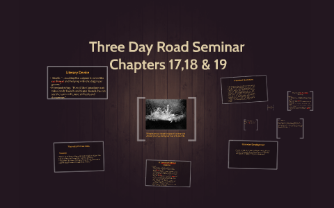 Three Day Road Seminar by Angelika Gardner