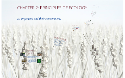 BIO 20 2.1 Organisms and their Environment by Timothy Baughman