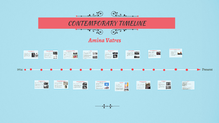 CONTEMPORARY TIMELINE by Amina Vatres on Prezi