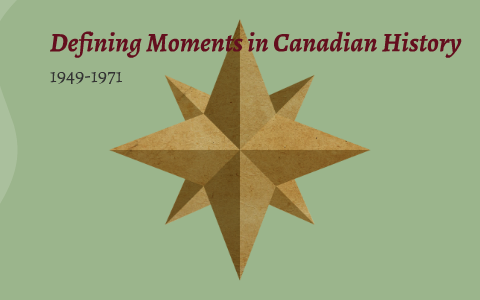 Defining moments in Canadian history by Adel Araslanova