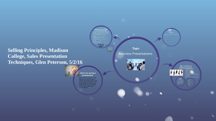 Selling Principles, Madison College, Sales Presentation Tech by Glen ...