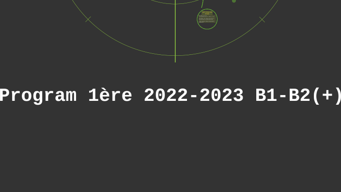 22-23 Program 1ère by Felipe Gonzalez on Prezi