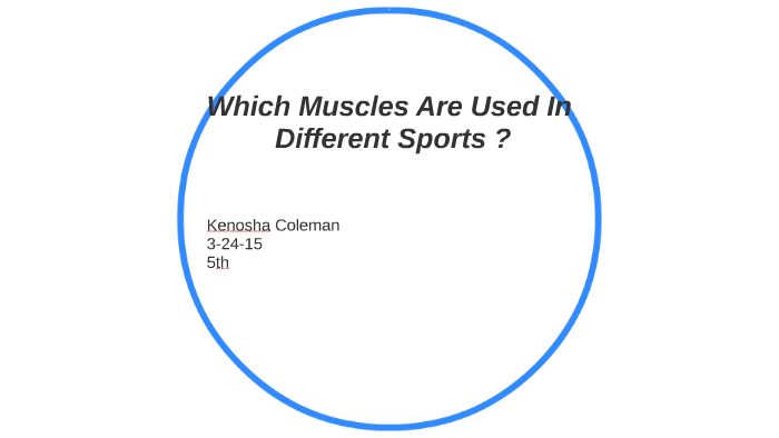 Which Muscles Are Used In Different Sports ? by Kenosha Coleman on Prezi