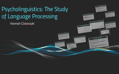Psycholinguistics: The Study of Language Processing by Hannah ...