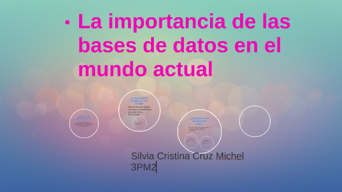 La importancia de las bases de datos en el mundo actual by Cristina ...
