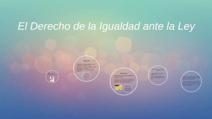 El Derecho de la Igualdad ante la Ley by Desiré Garzón on Prezi
