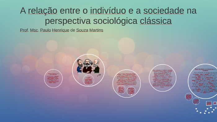A relação entre o indivíduo e a sociedade by Paulo Henrique Souza ... A relação entre o indivíduo e a sociedade by Paulo Henrique Souza ...