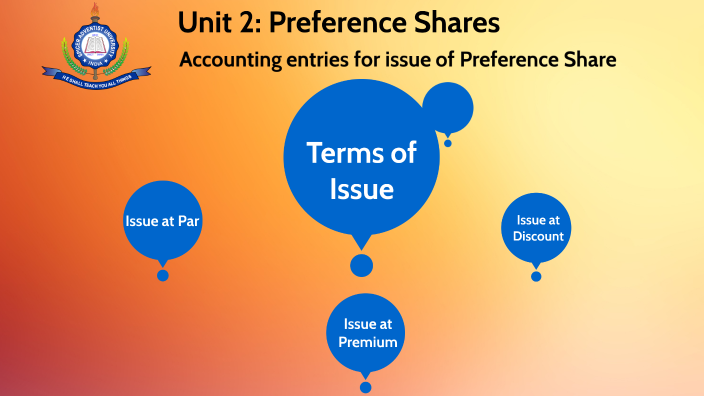 Accounting entries for issue of preference share by Srey Nech Sambath ...