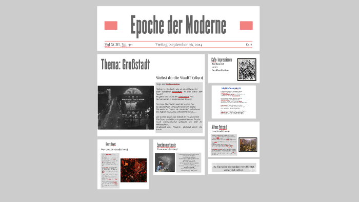 Epoche der Moderne by Paulina Pech on Prezi