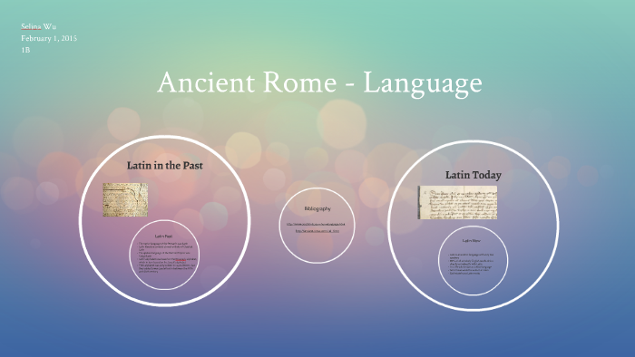 Ancient Rome - Language by Selina Wu on Prezi
