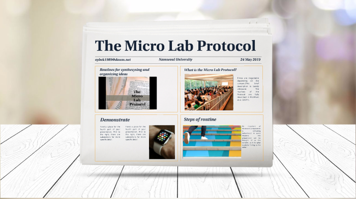 The Micro Lab Protocol by ahmedov azimjon